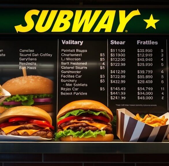 Subway Menu With Prices: Complete 6-Inch & Footlong Subs, Regional ...